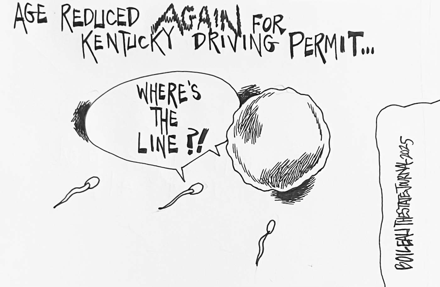 CARTOON: Age reduced for driving permit | State-Journal