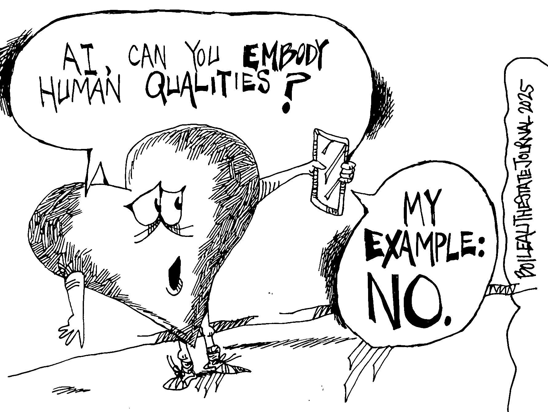 CARTOON: AI, can you embody human qualities? | State-Journal