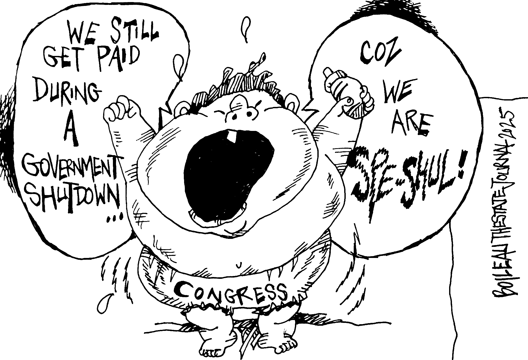 CARTOON: Congress still getting paid during shutdown | State-Journal